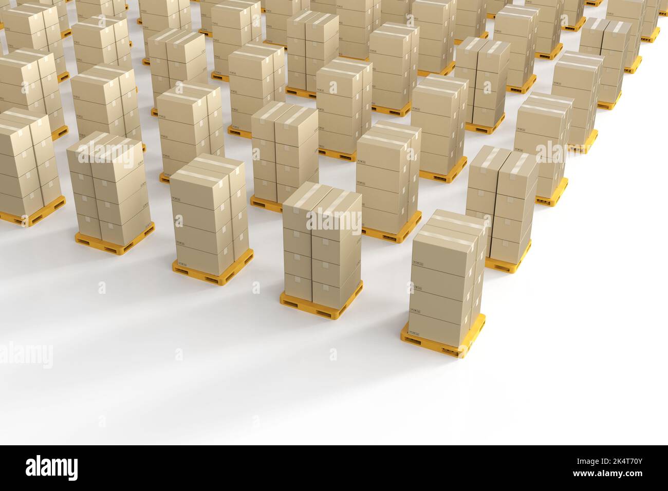 Stack boxes on pallet pallet hi-res stock photography and images - Alamy