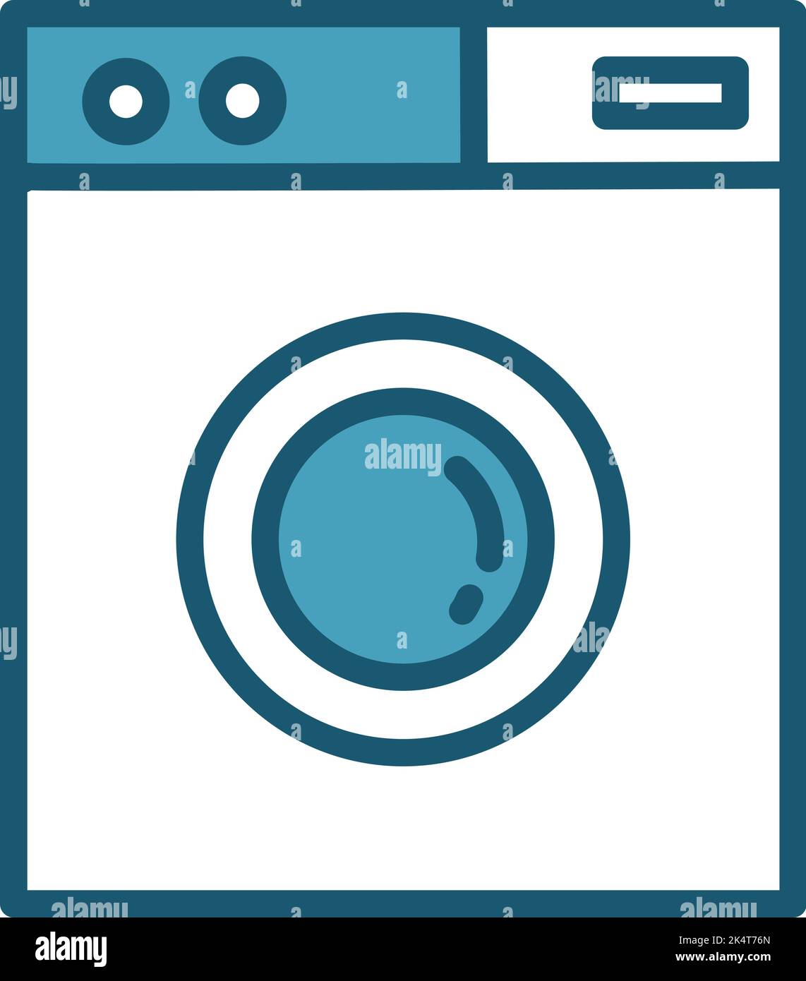 Washing machine, illustration, vector on a white background Stock ...