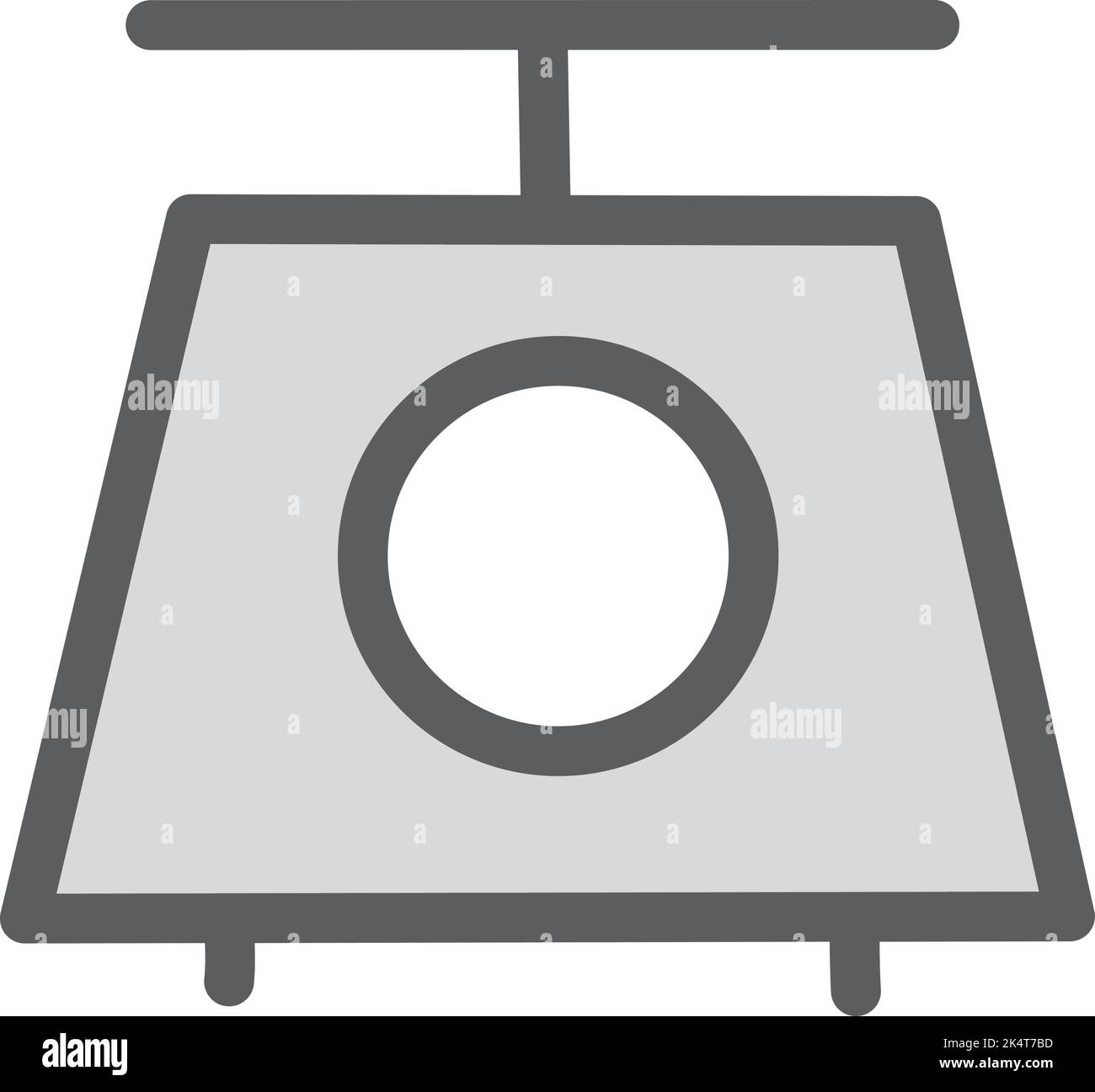 Kitchen scale, illustration, vector on a white background Stock Vector ...