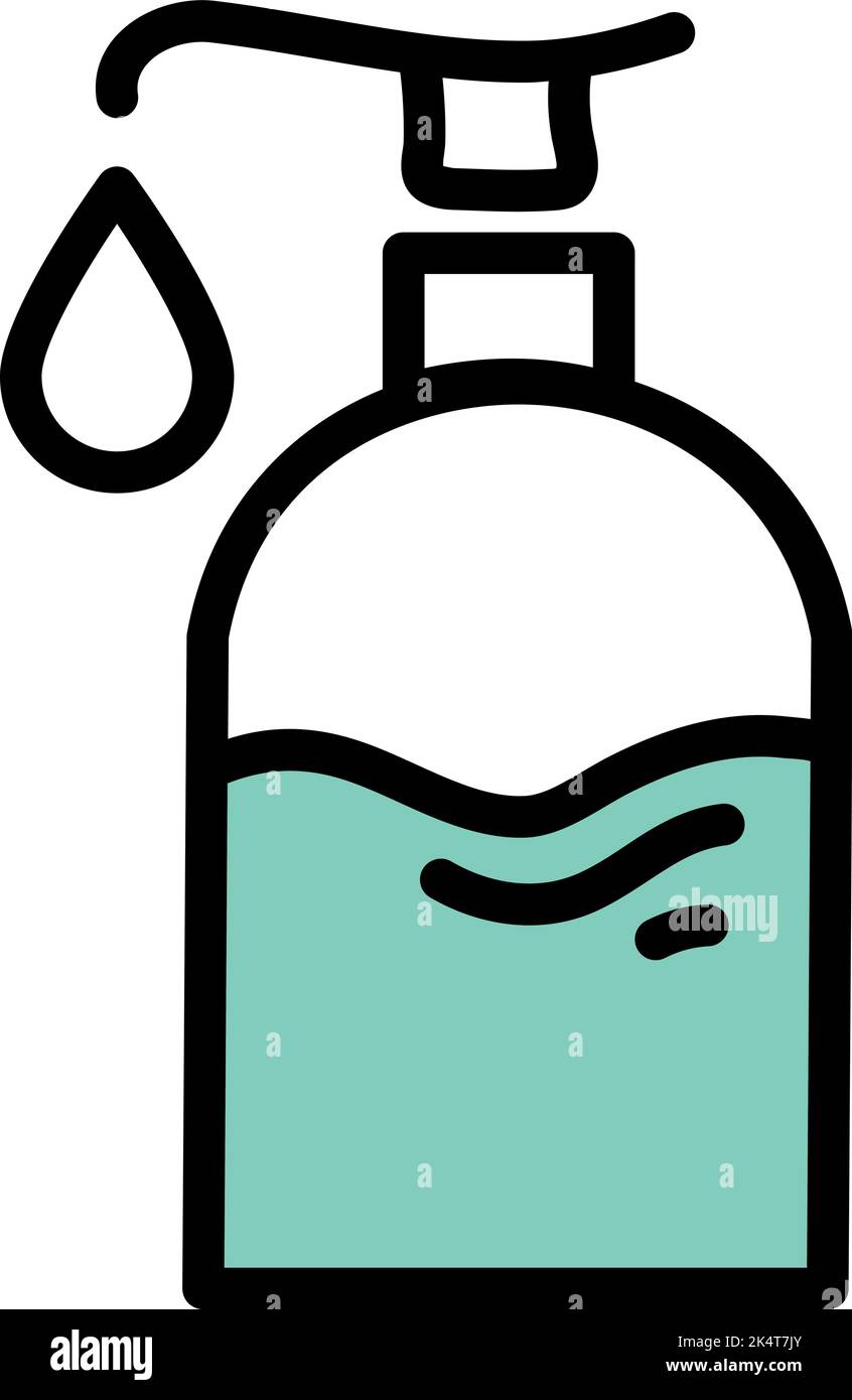 Corona virus sanitizer, illustration, vector on a white background ...