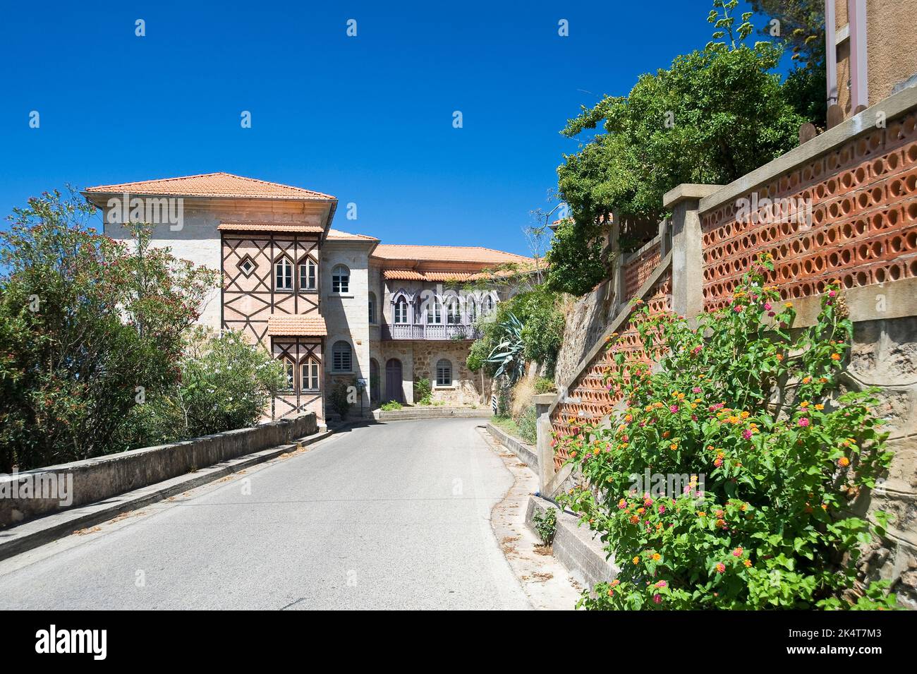 Il Castello, old office, Montevecchio Mine, Ingurtosu, Arbus, Medio ...