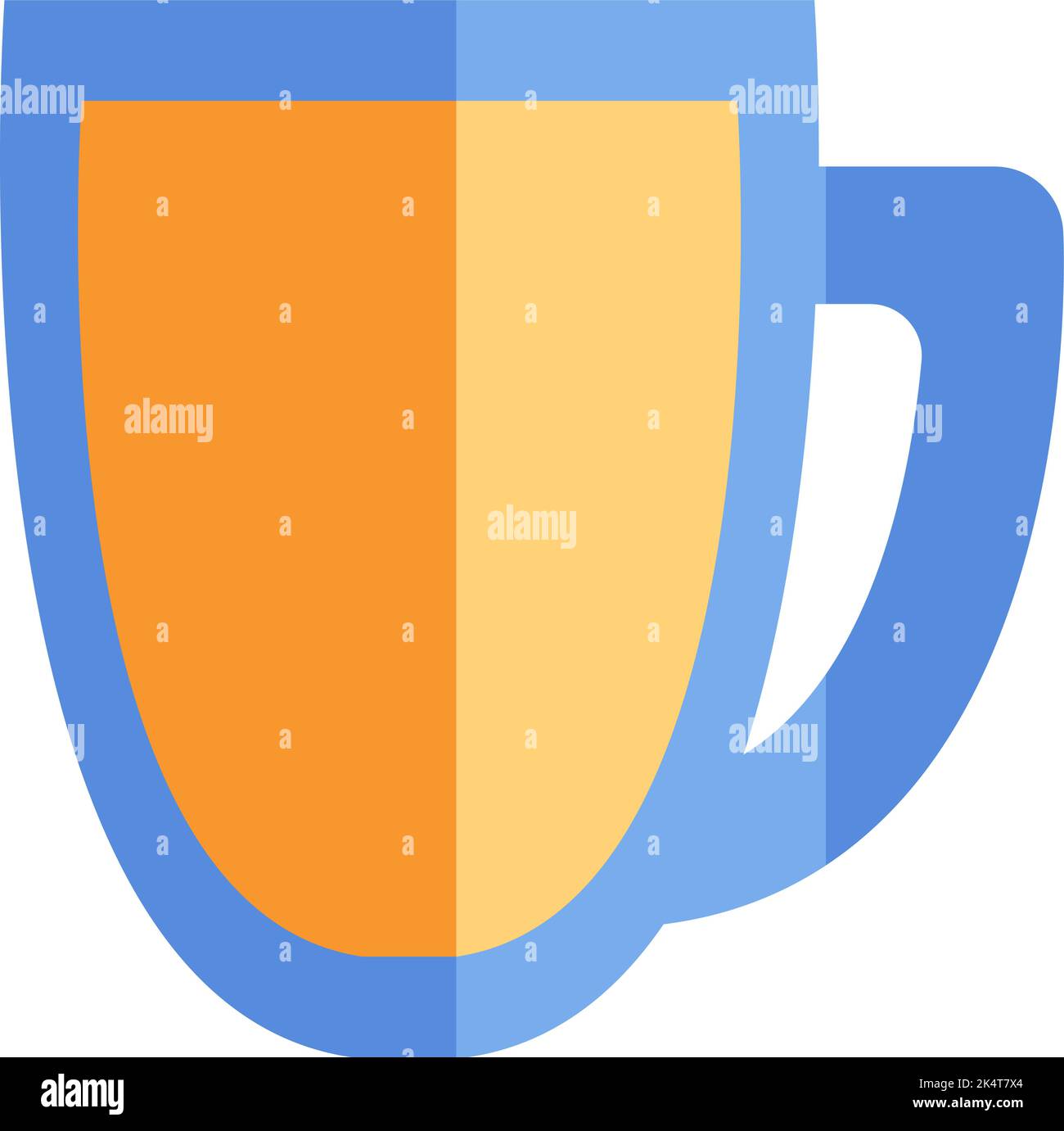 Cup of tea, illustration, vector on a white background Stock Vector ...