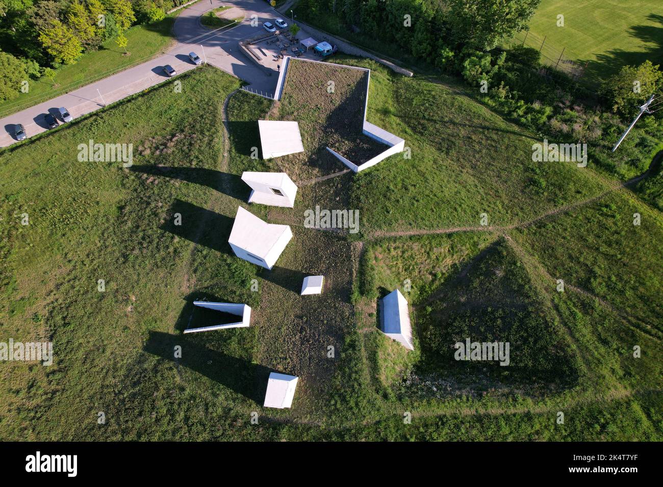 Archeopark Pavlov. Famous landmark on South Moravia. Czech Republic ...
