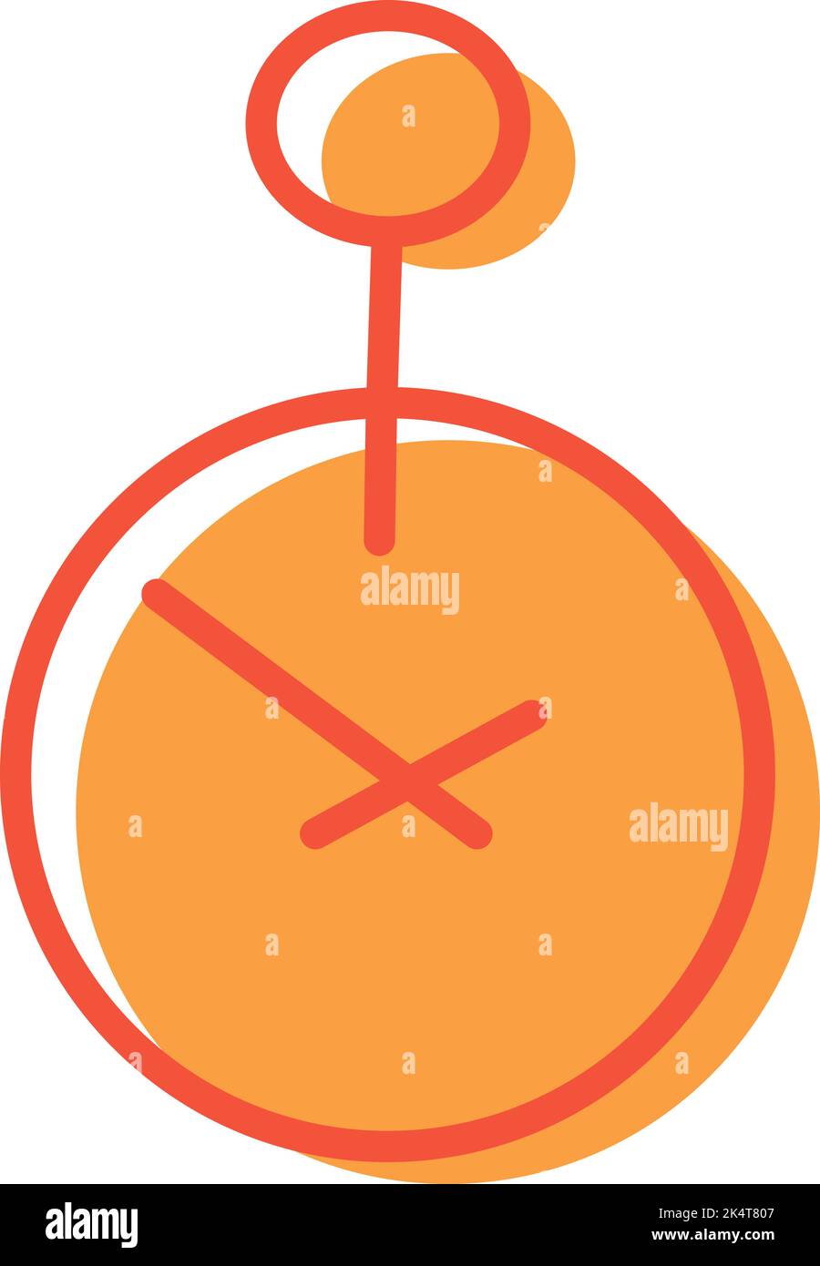 Analog clock, illustration, vector on a white background Stock Vector ...