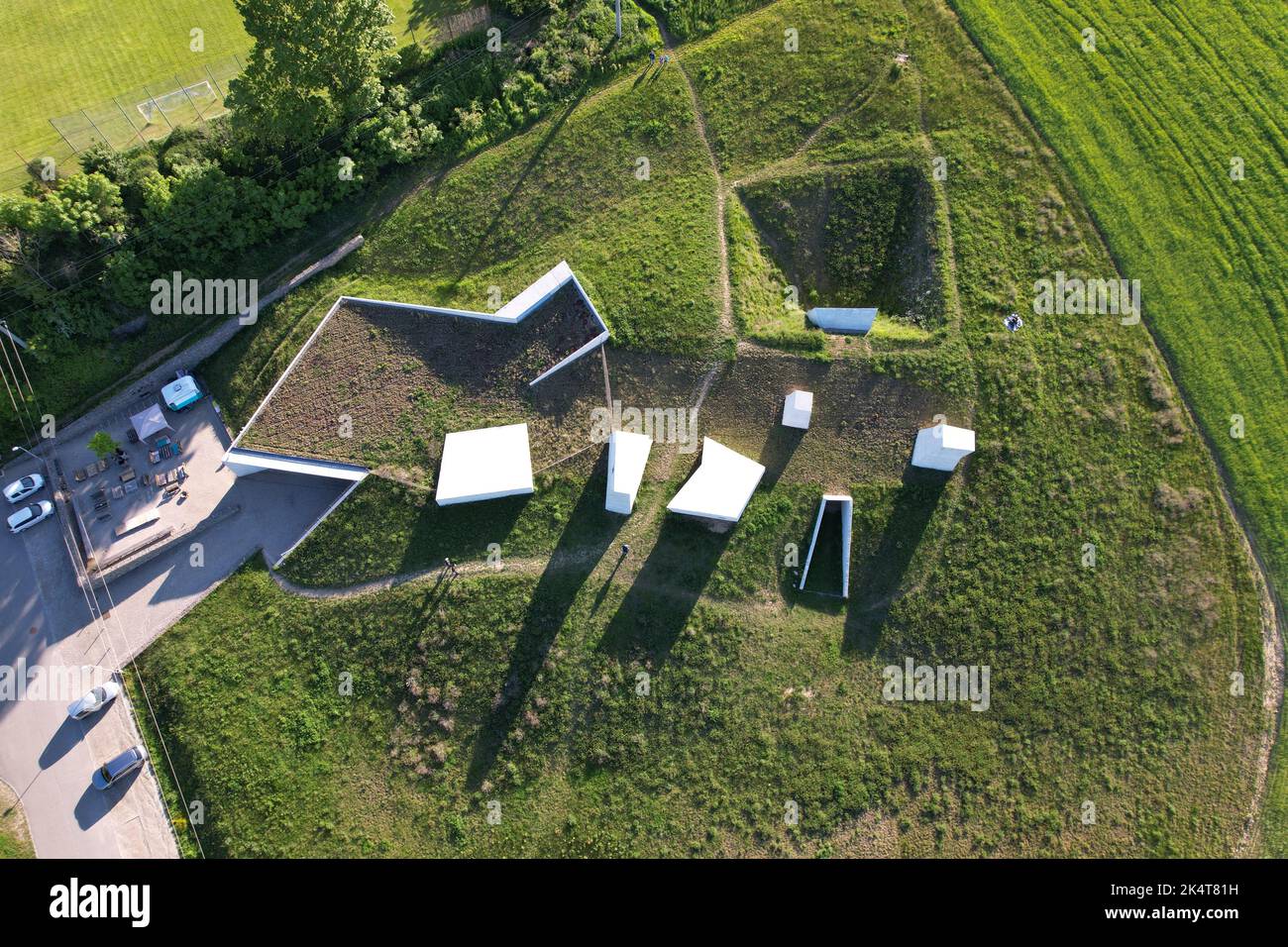 Archeopark Pavlov. Famous landmark on South Moravia. Czech Republic ...