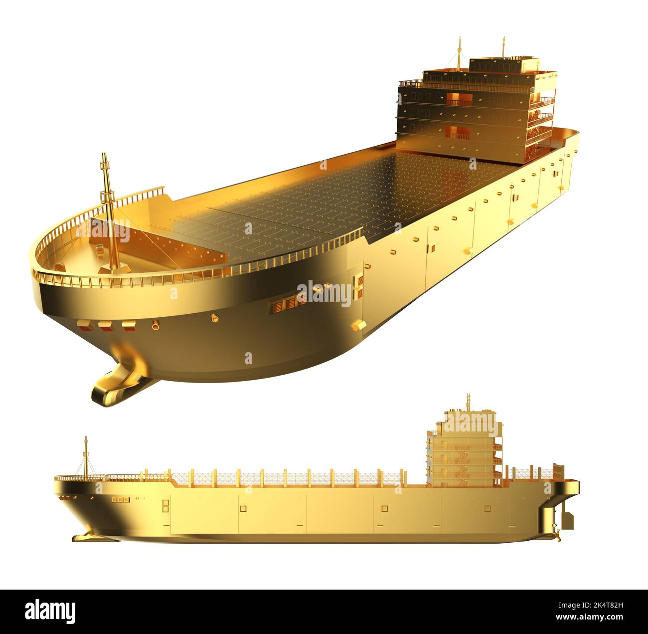 Deck cargo vessel Cut Out Stock Images & Pictures - Alamy