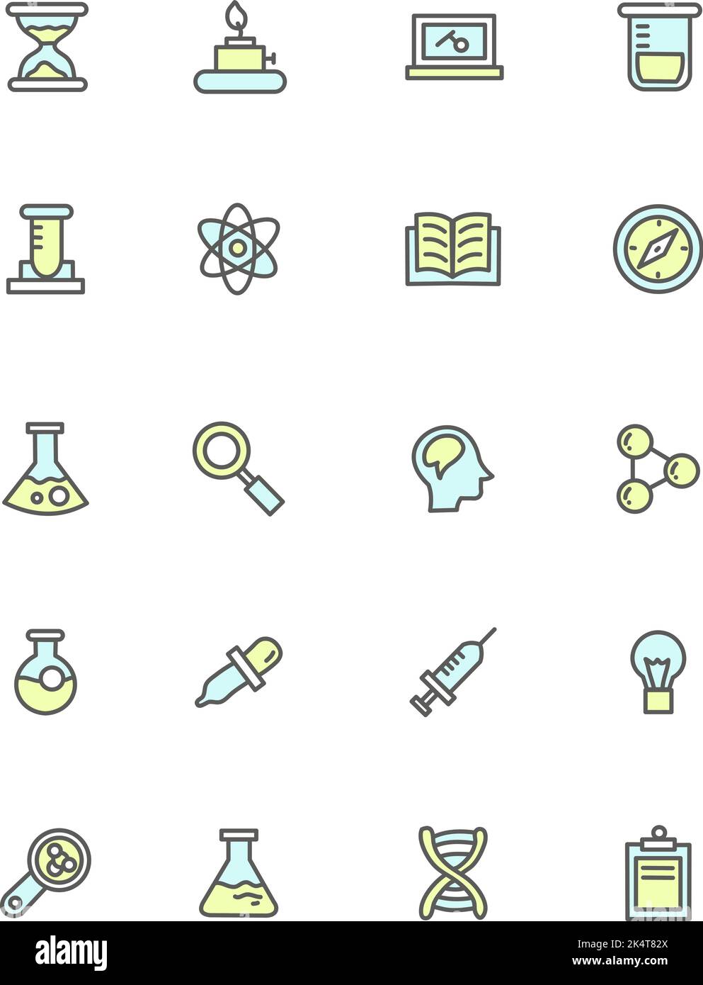 Chemical reactions, illustration, vector on a white background Stock ...