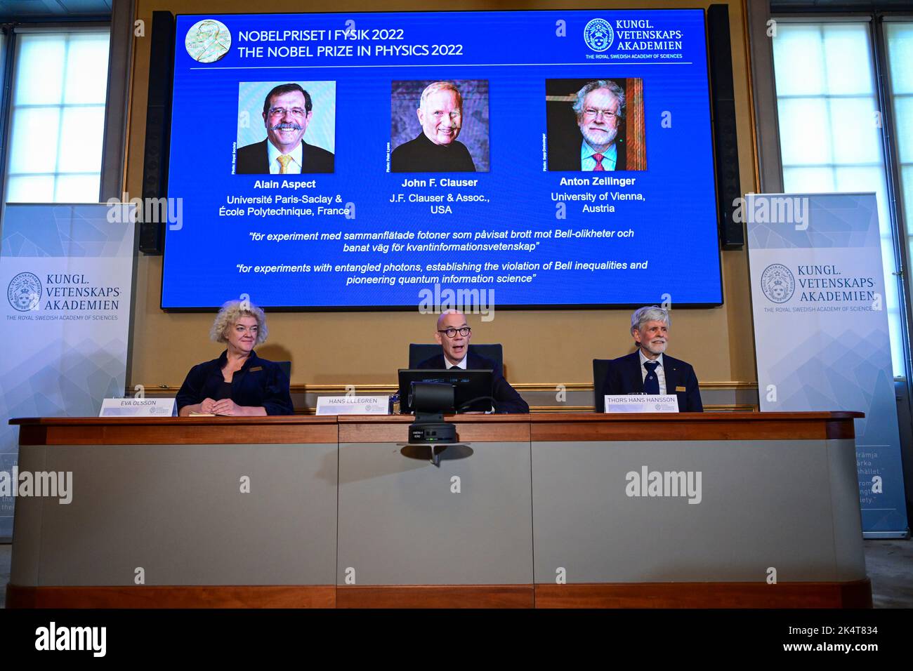 Secretary General of the Royal Swedish Academy of Sciences Hans ...