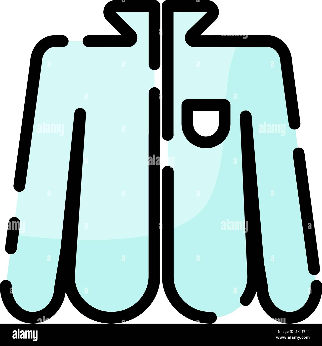 Blue jacket, illustration, vector on a white background Stock Vector ...