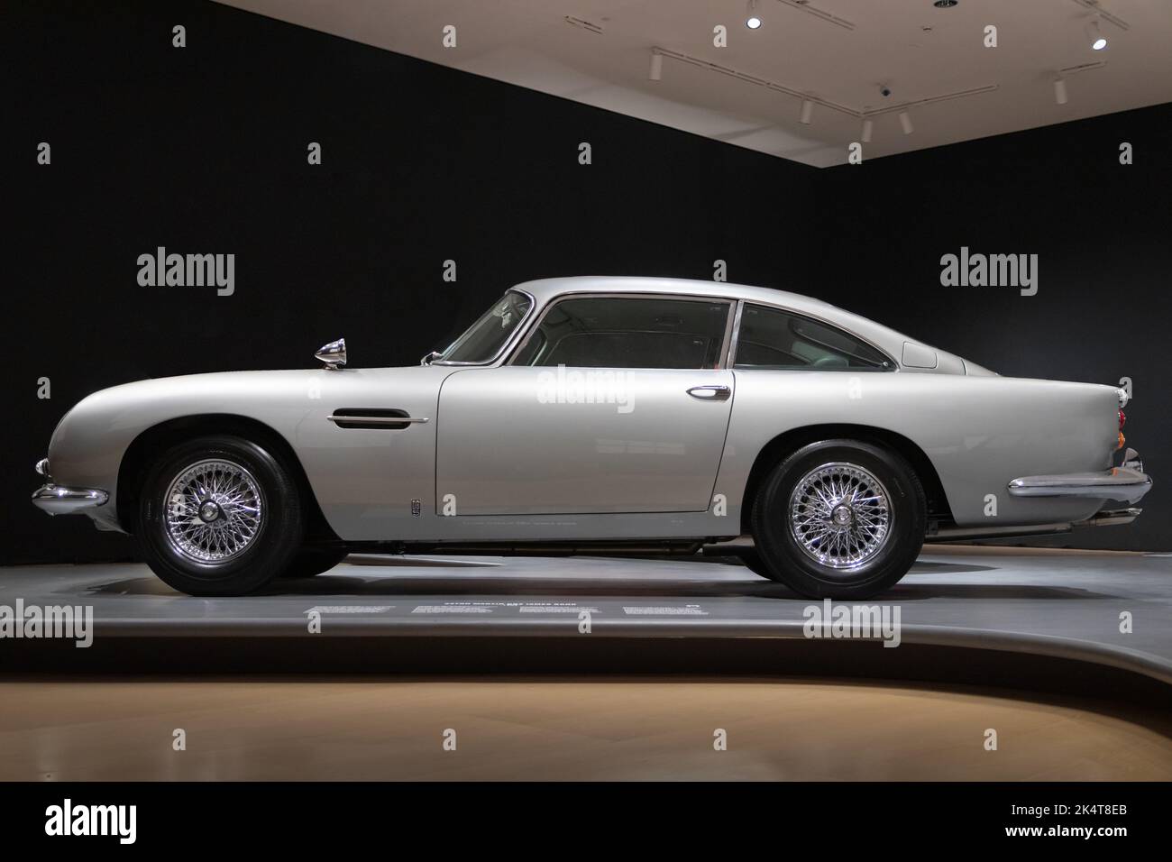 BILBAO, SPAIN-SEPTEMBER 10, 2022: 1964 Aston Martin DB5 James Bond ...