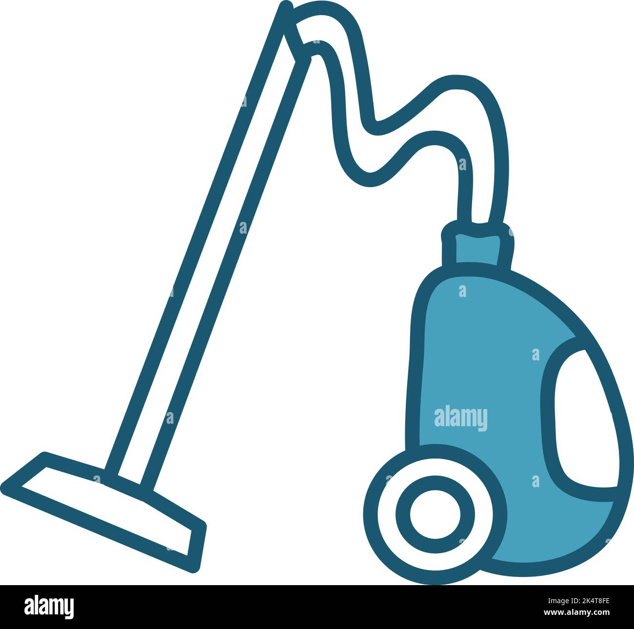 Vacuum cleaner, illustration, vector on a white background Stock Vector ...