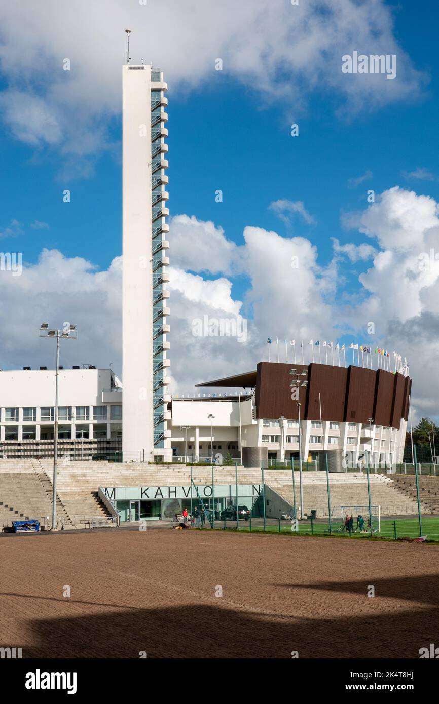 Helsinki Olympic Stadium Helsingin Olympiastadion Stock Photo - Alamy