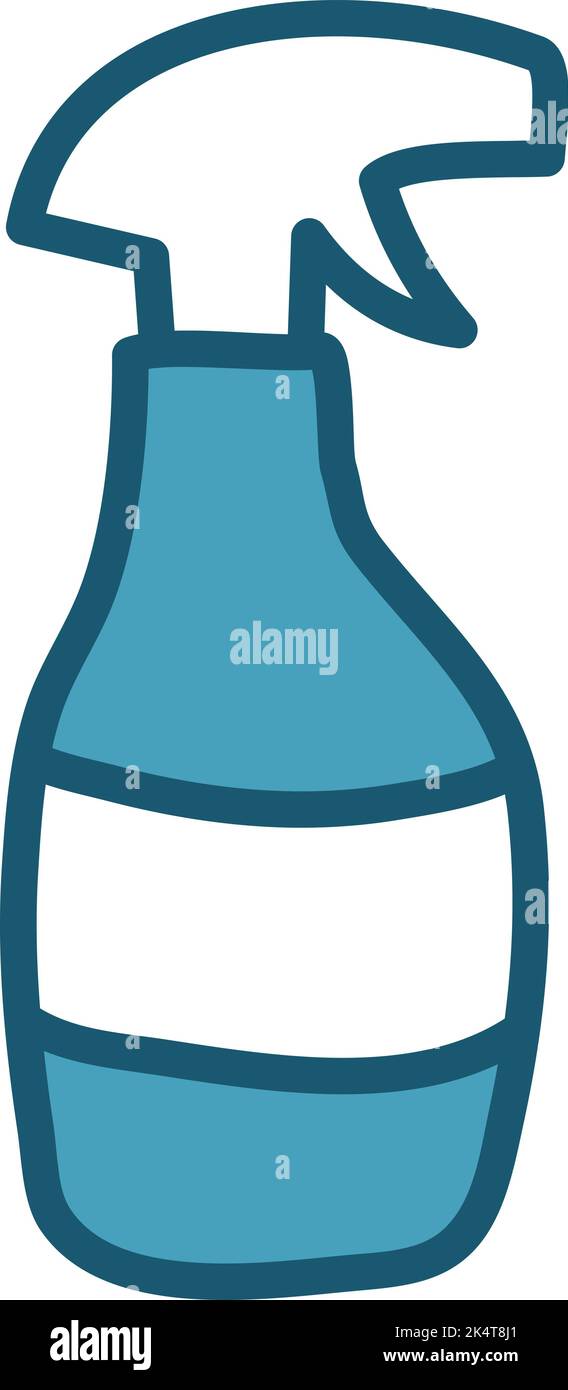 Cleaning spray, illustration, vector on a white background Stock Vector ...