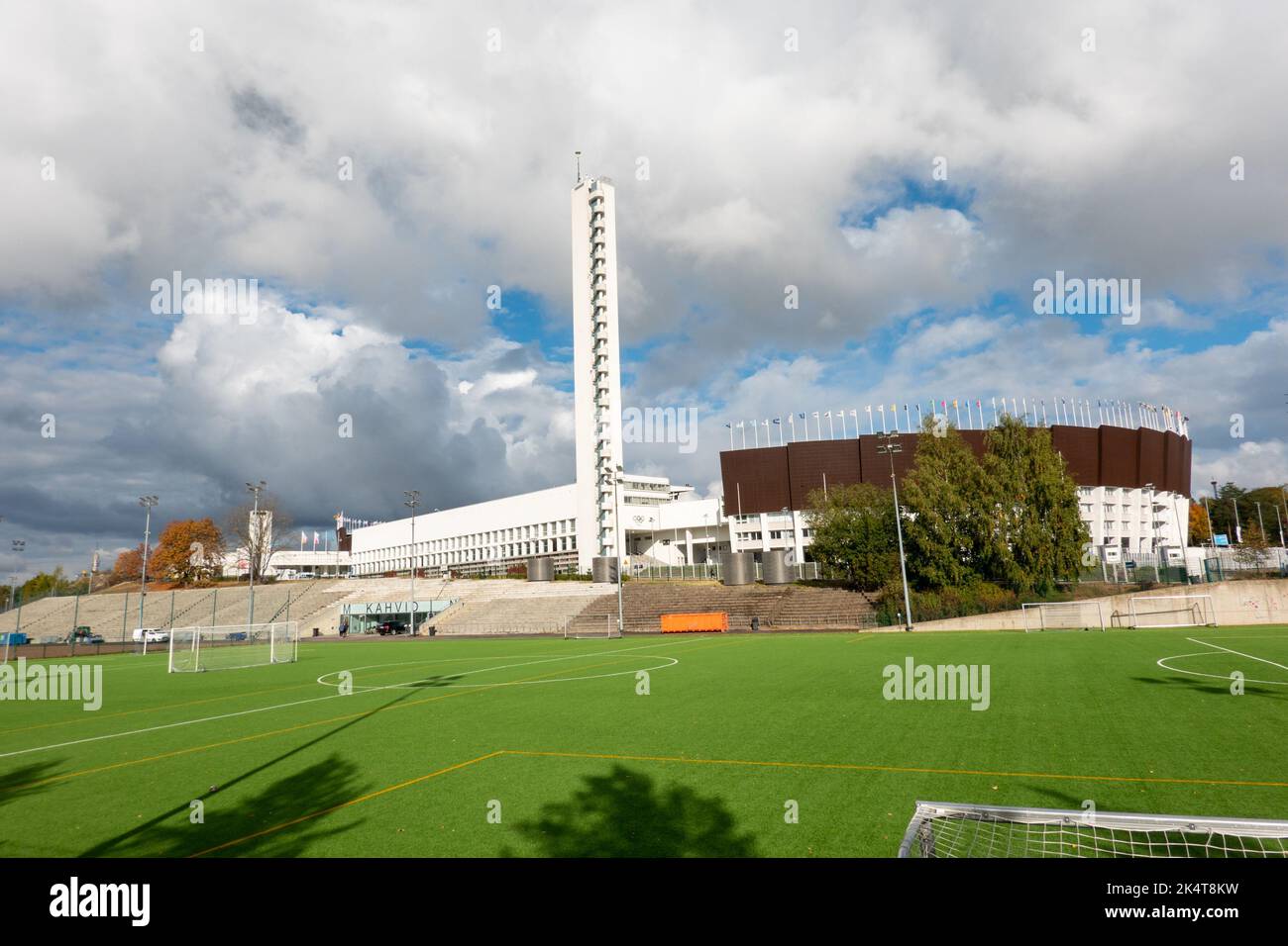 Helsinki olympic stadium helsingin olympiastadion hi-res stock ...