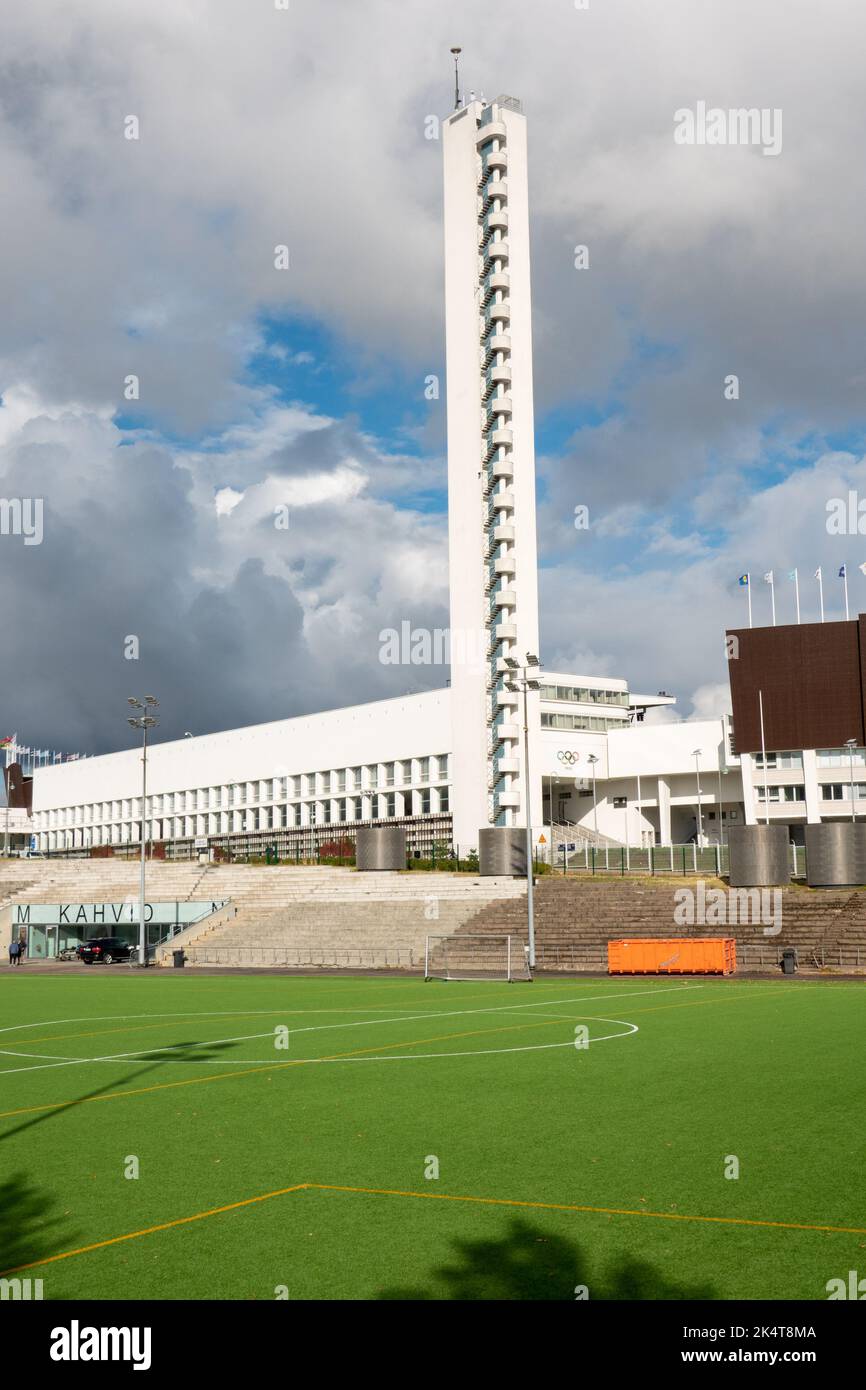 Helsinki Olympic Stadium Helsingin Olympiastadion Stock Photo - Alamy