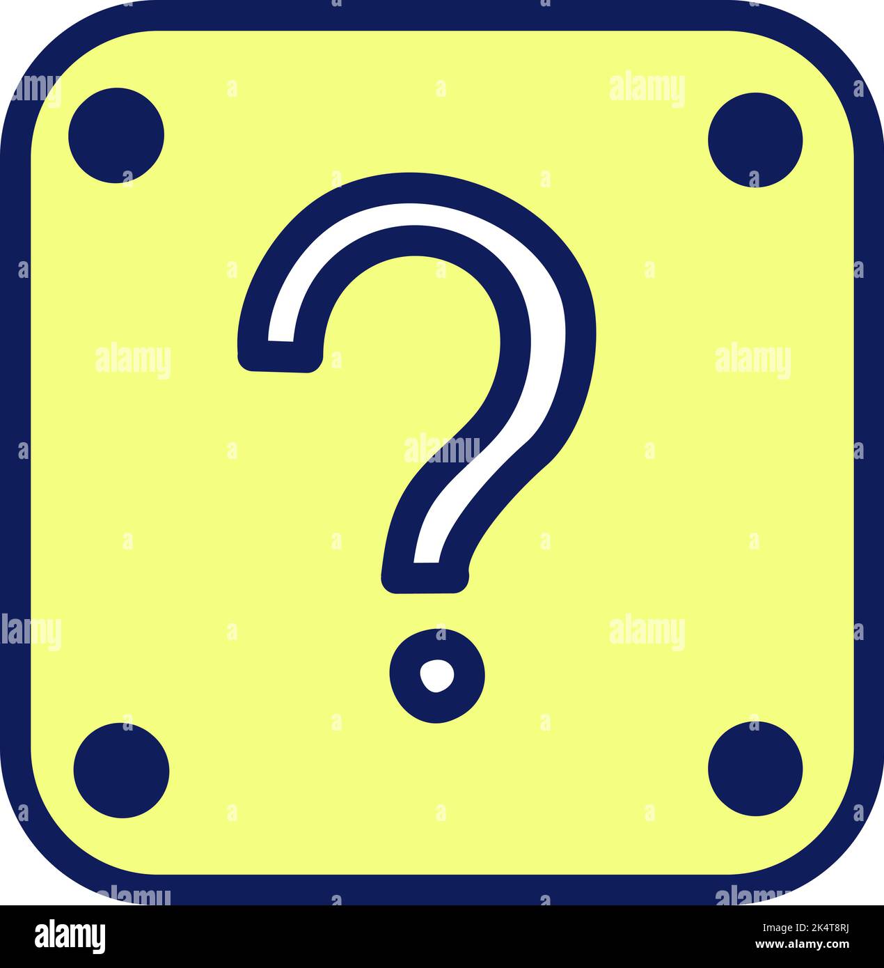 Box with question mark, illustration, vector on a white background ...