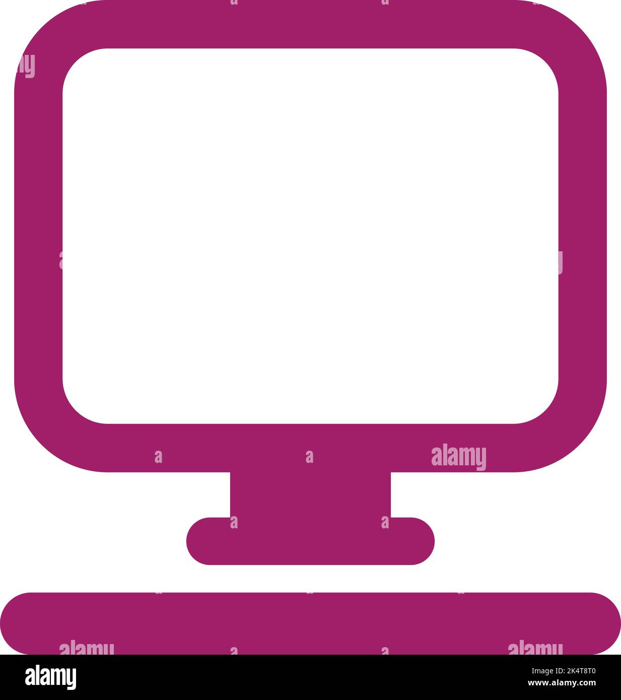 Computer pc on purple Stock Vector Images - Alamy