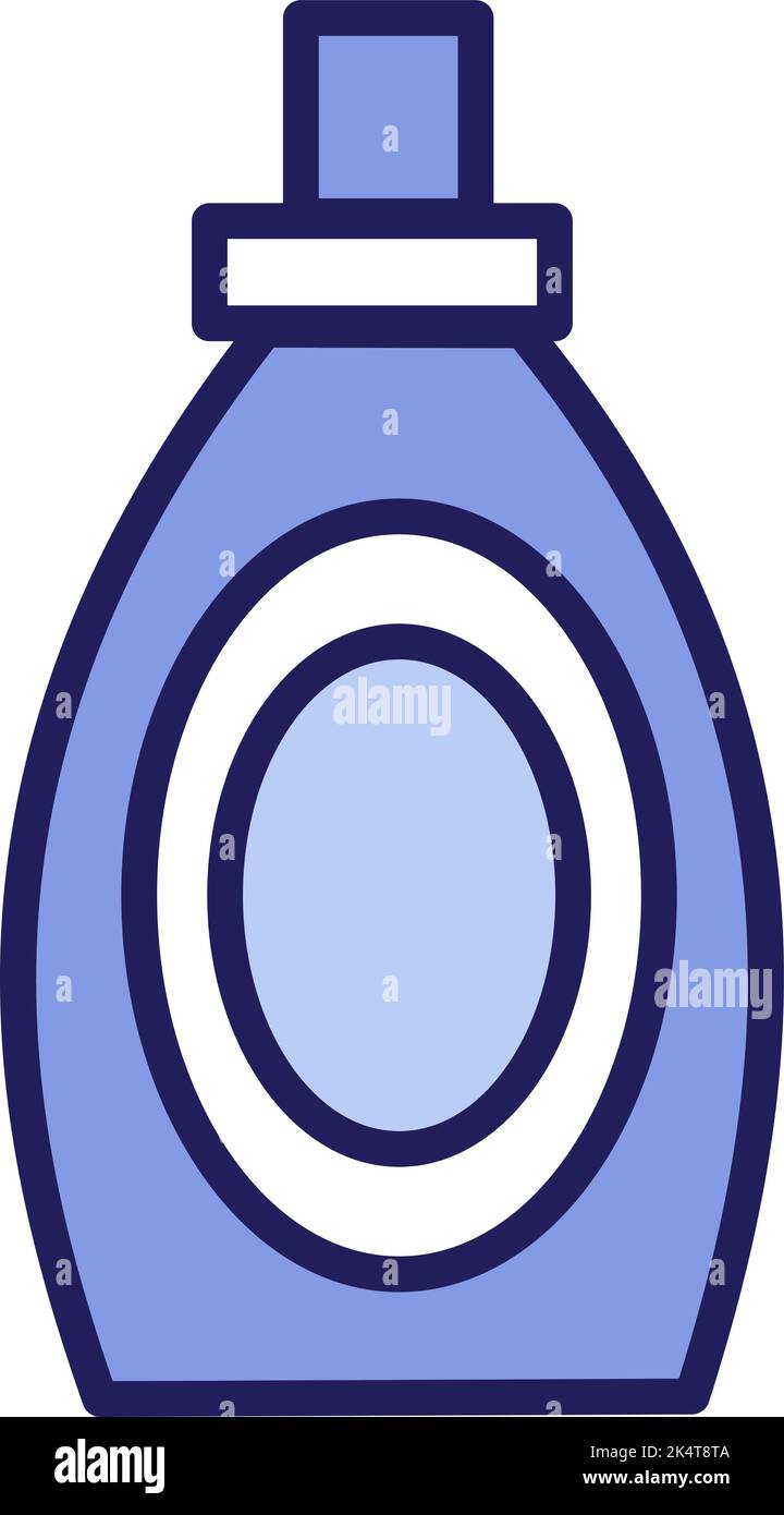 Purple washing liquid, illustration, vector on a white background Stock ...