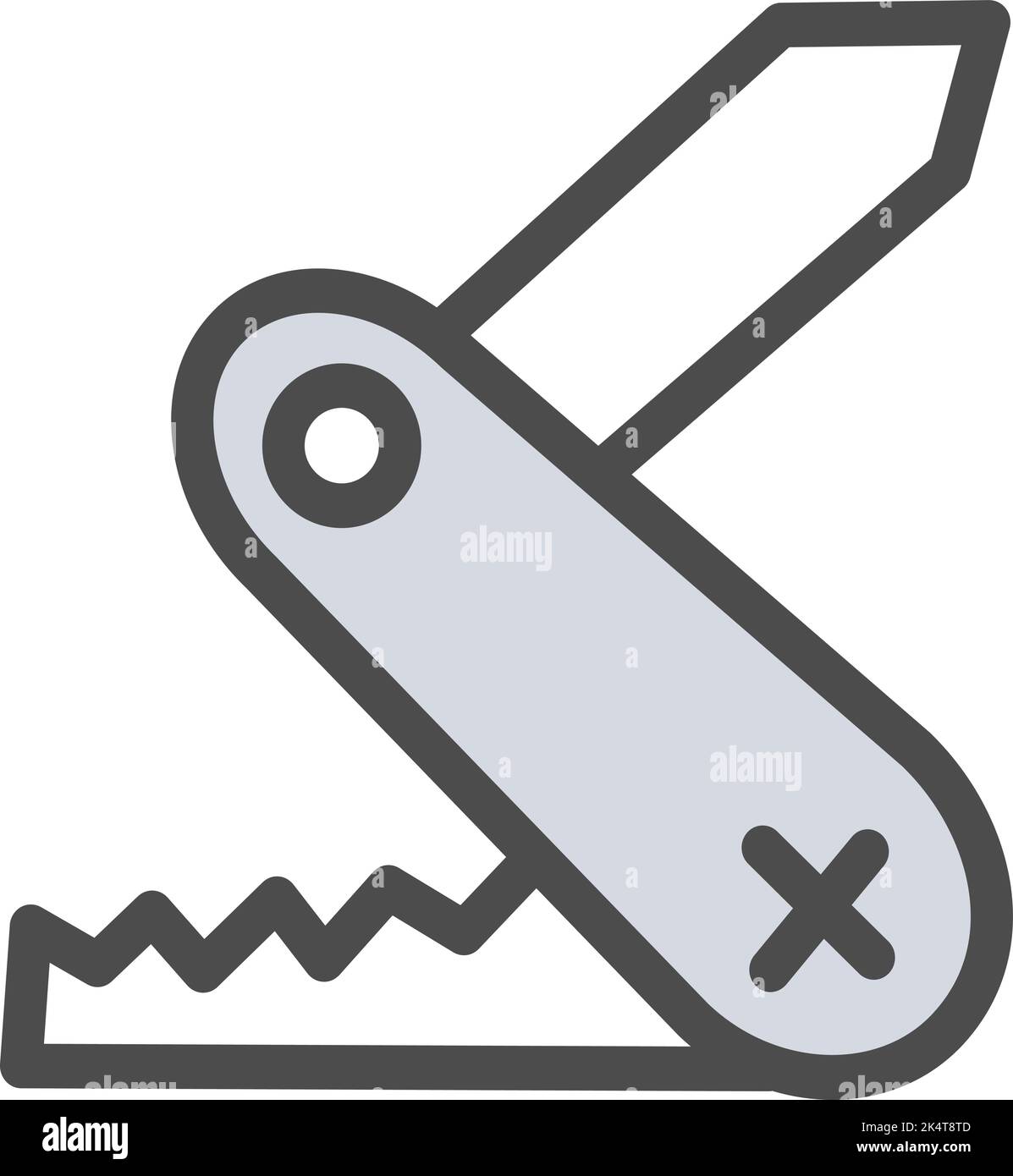 Pocket knife icon logo Stock Vector Images - Alamy