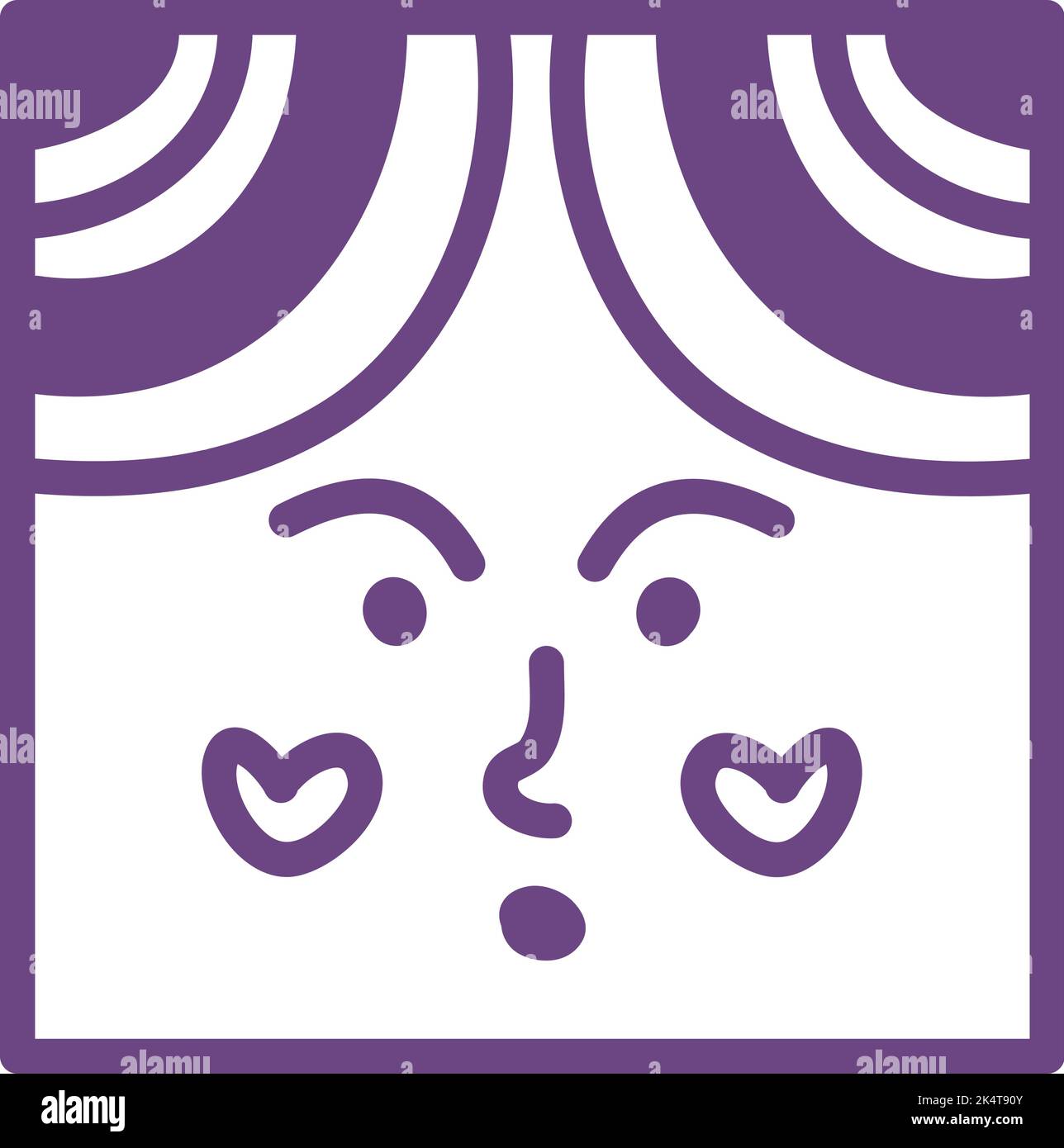 Shocked emotion face, illustration, vector on a white background Stock ...