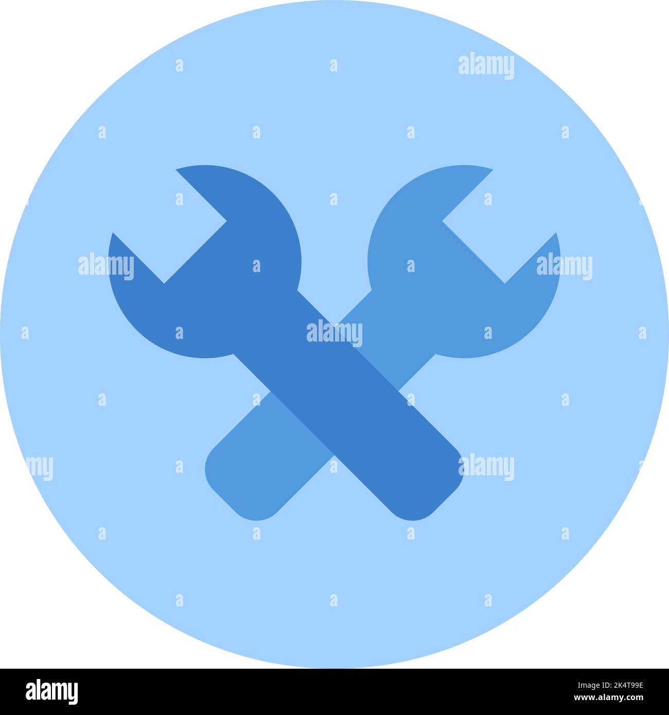 Adjustable wrench, illustration, vector on a white background Stock ...