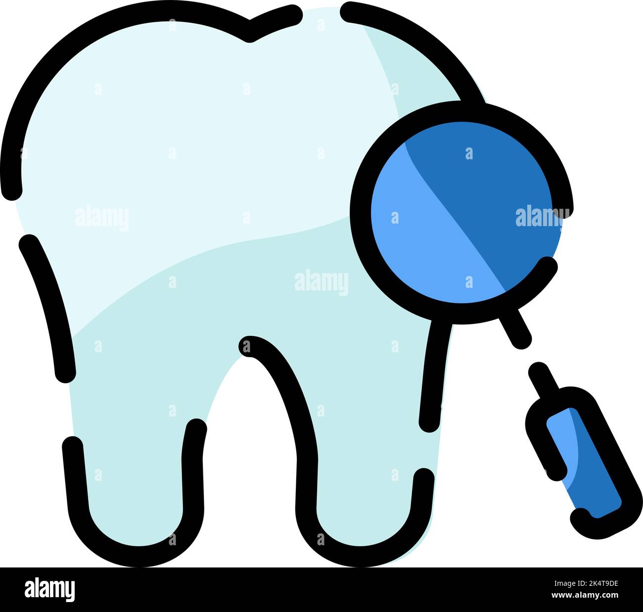 Dental exam, illustration, vector on a white background Stock Vector ...