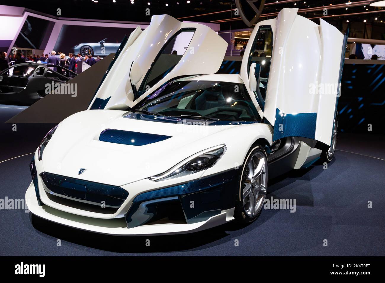 Rimac C Two semi-autonomous all-electric sports car showcased at the ...