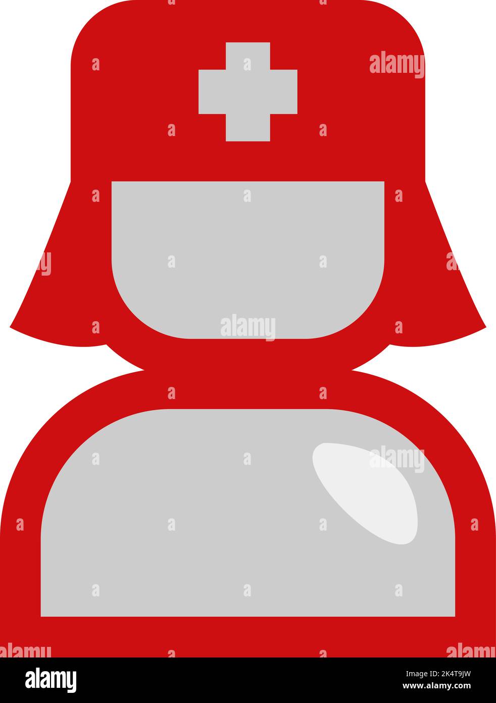 Medical nurse, illustration, vector on a white background Stock Vector ...