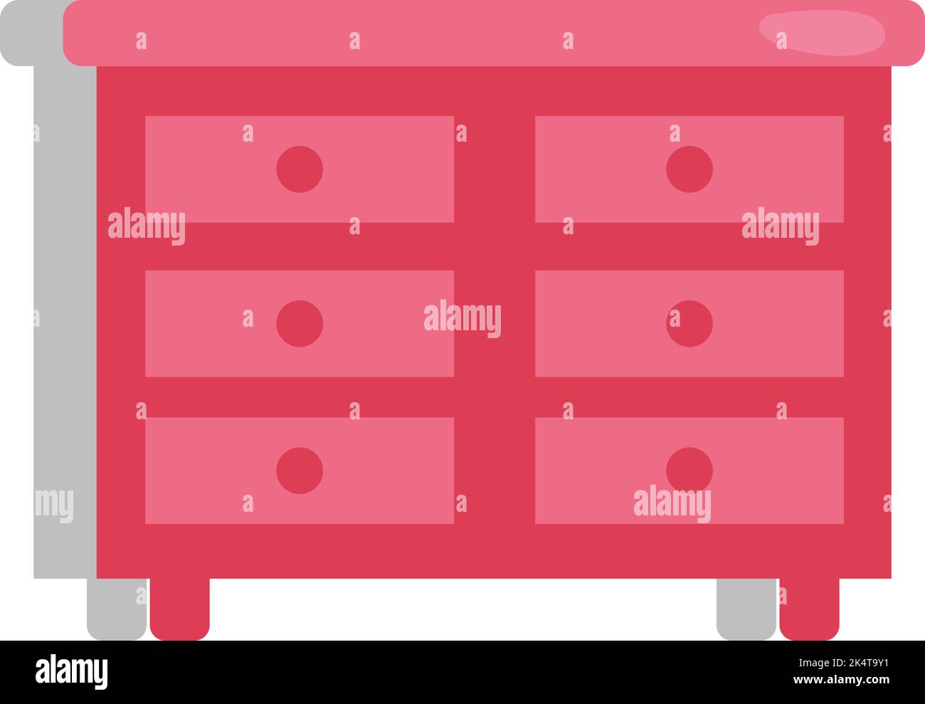 Pink shoe rack, illustration, vector on a white background Stock Vector ...