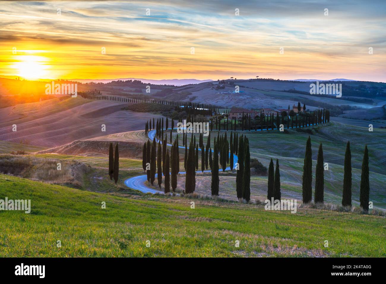 Tuscany italy sunset hi-res stock photography and images - Alamy