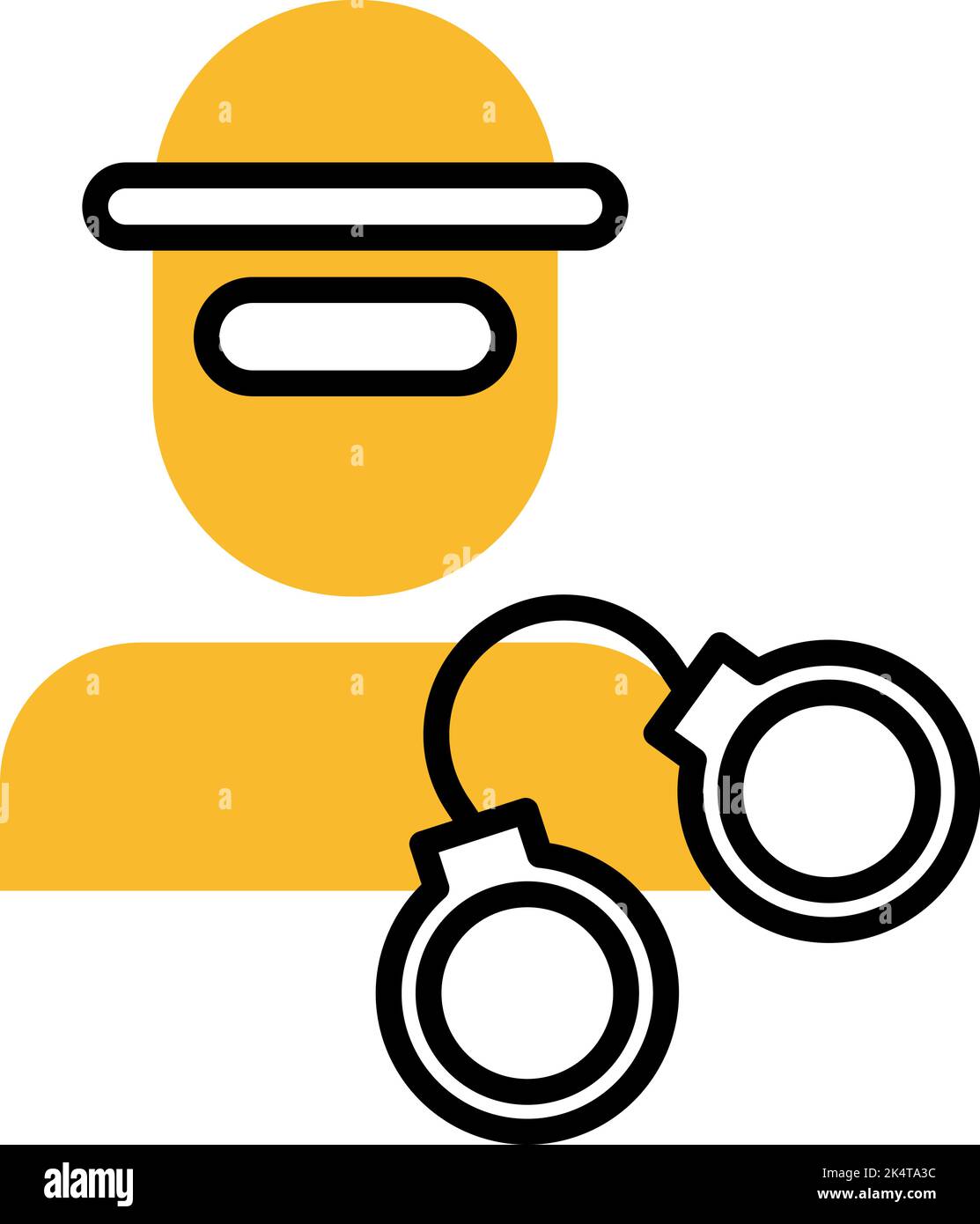 Criminal film genre, illustration, vector on a white background Stock ...