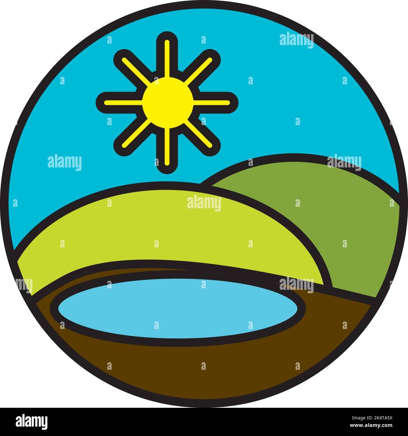 Leaf on river rock Stock Vector Images - Alamy