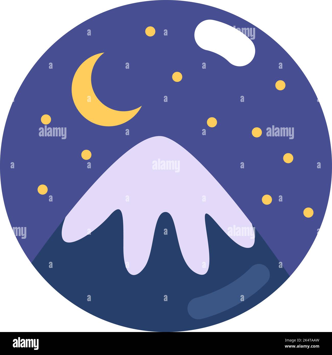 Mountain town dark Stock Vector Images - Alamy