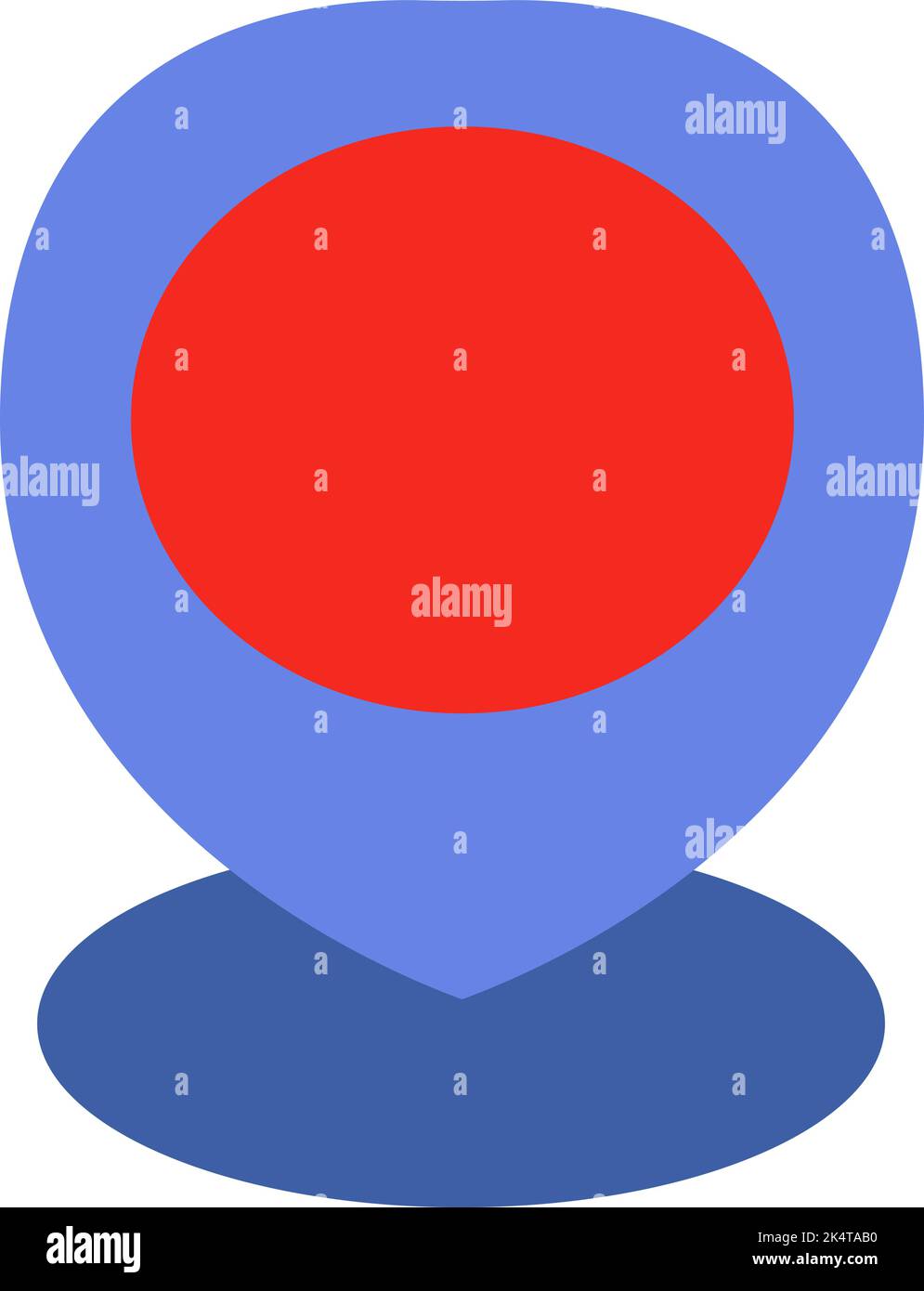 Food delivery location, illustration, vector on a white background ...