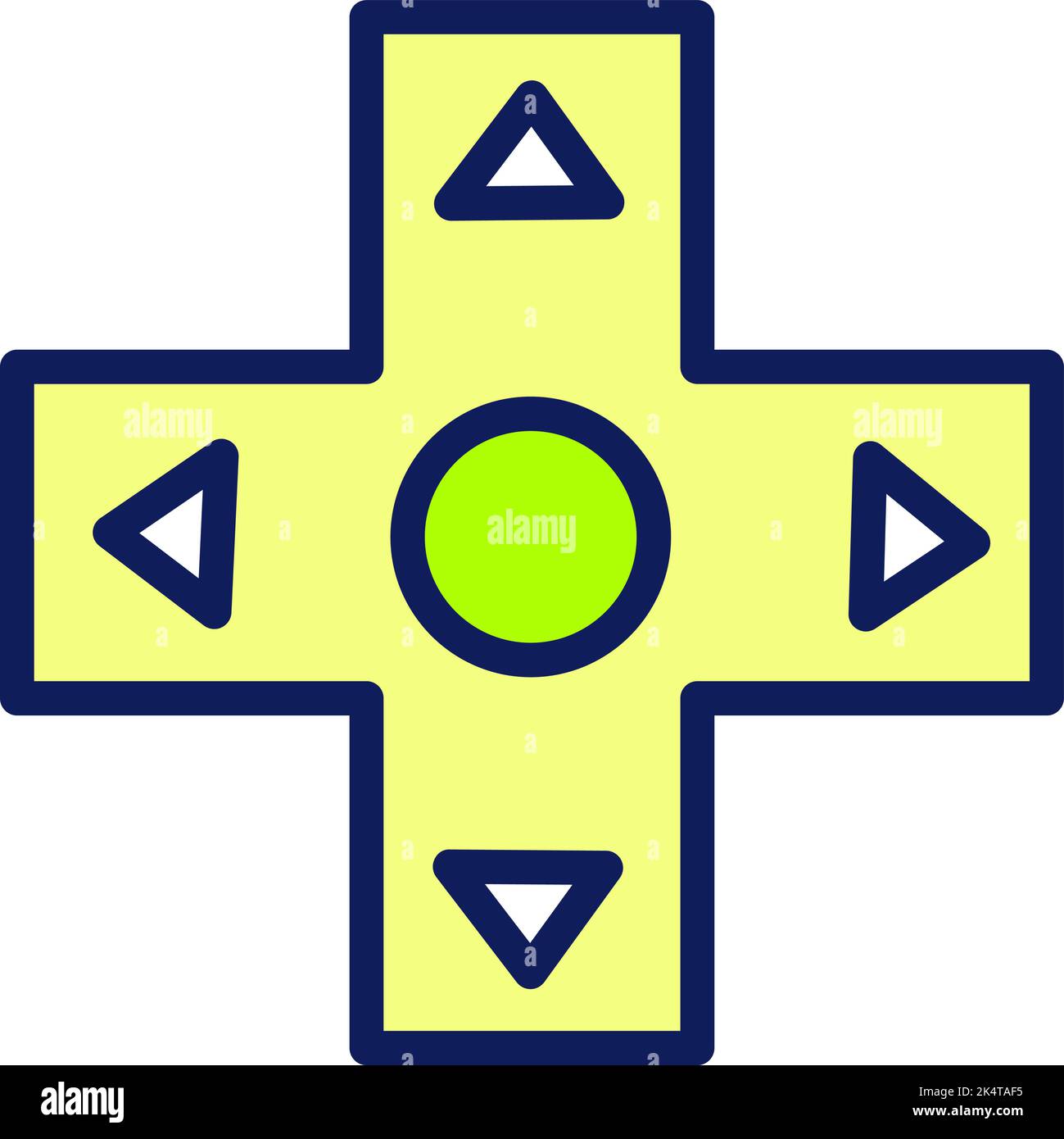 Gaming buttons, illustration, vector on a white background Stock Vector ...