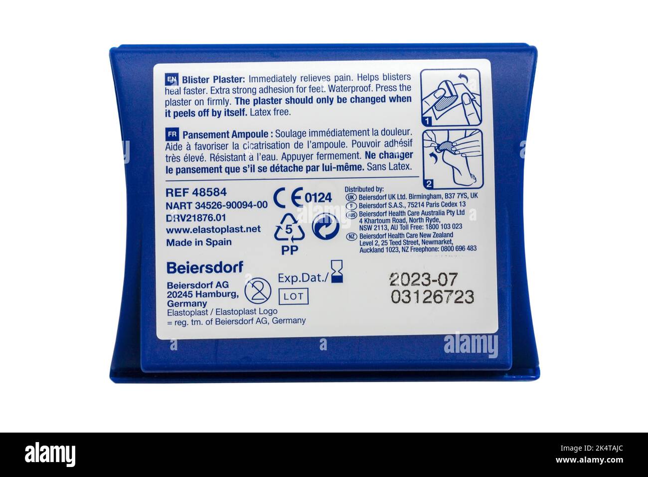 Blister plaster information hi-res stock photography and images - Alamy