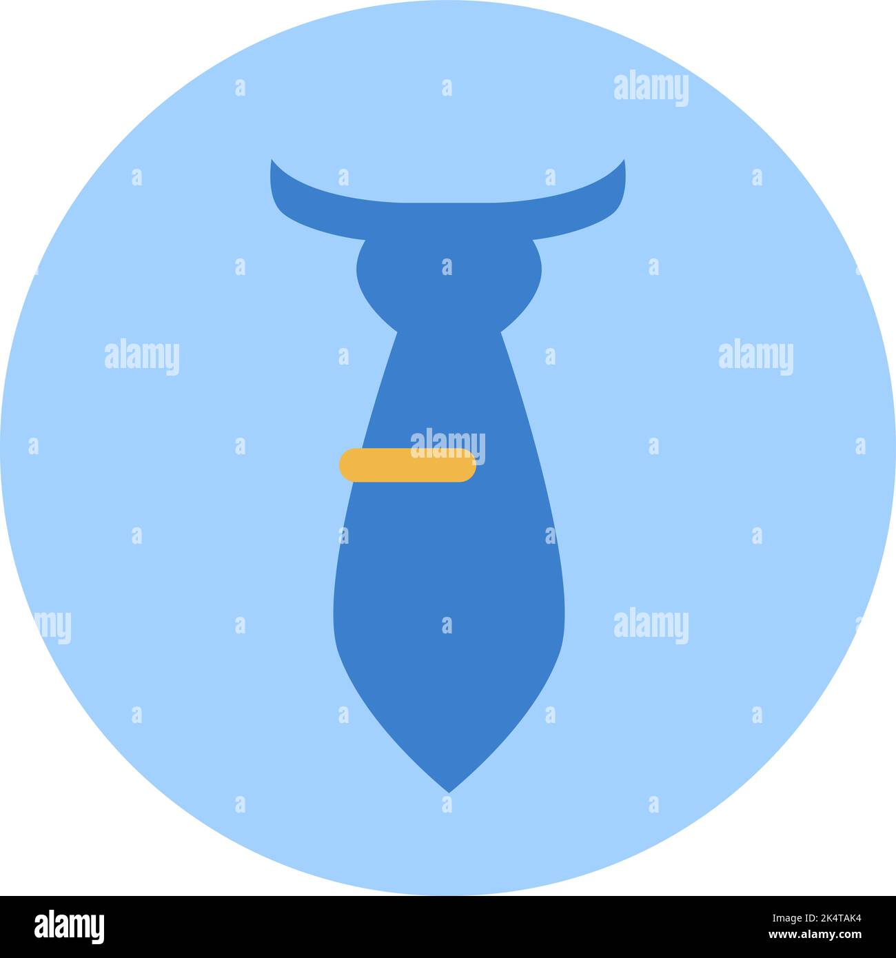 Fathers day tie, illustration, vector on a white background Stock ...