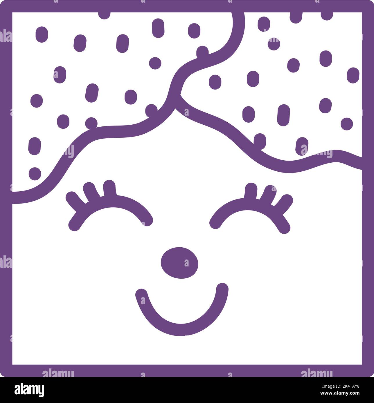 Cute emotion face, illustration, vector on a white background Stock ...