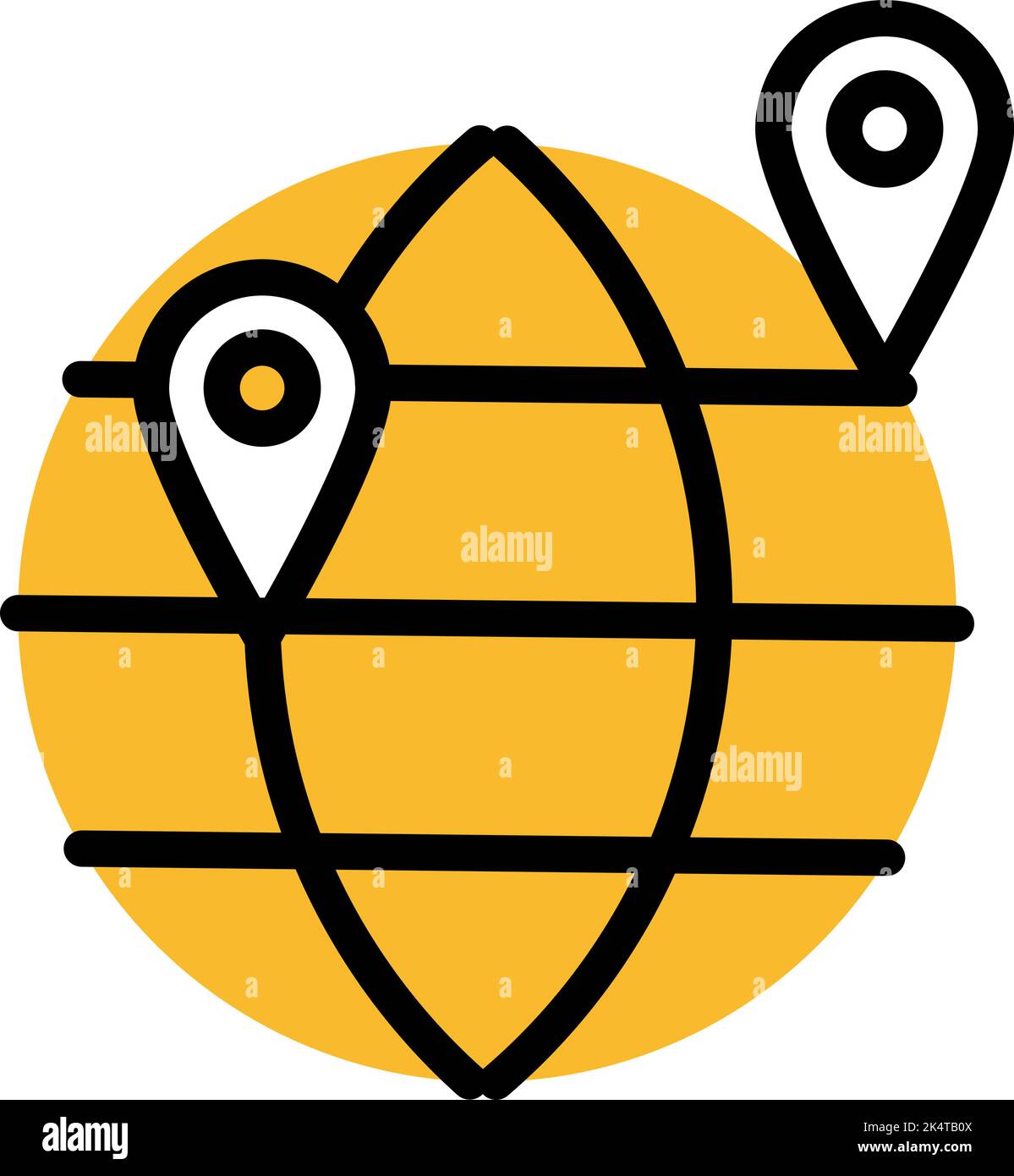 Flight direction, illustration, vector on a white background Stock ...