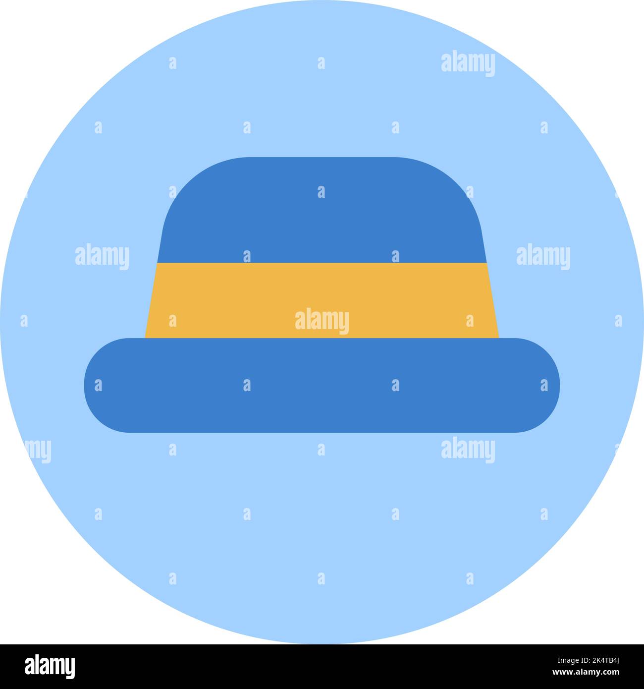 Fathers day hat, illustration, vector on a white background Stock ...