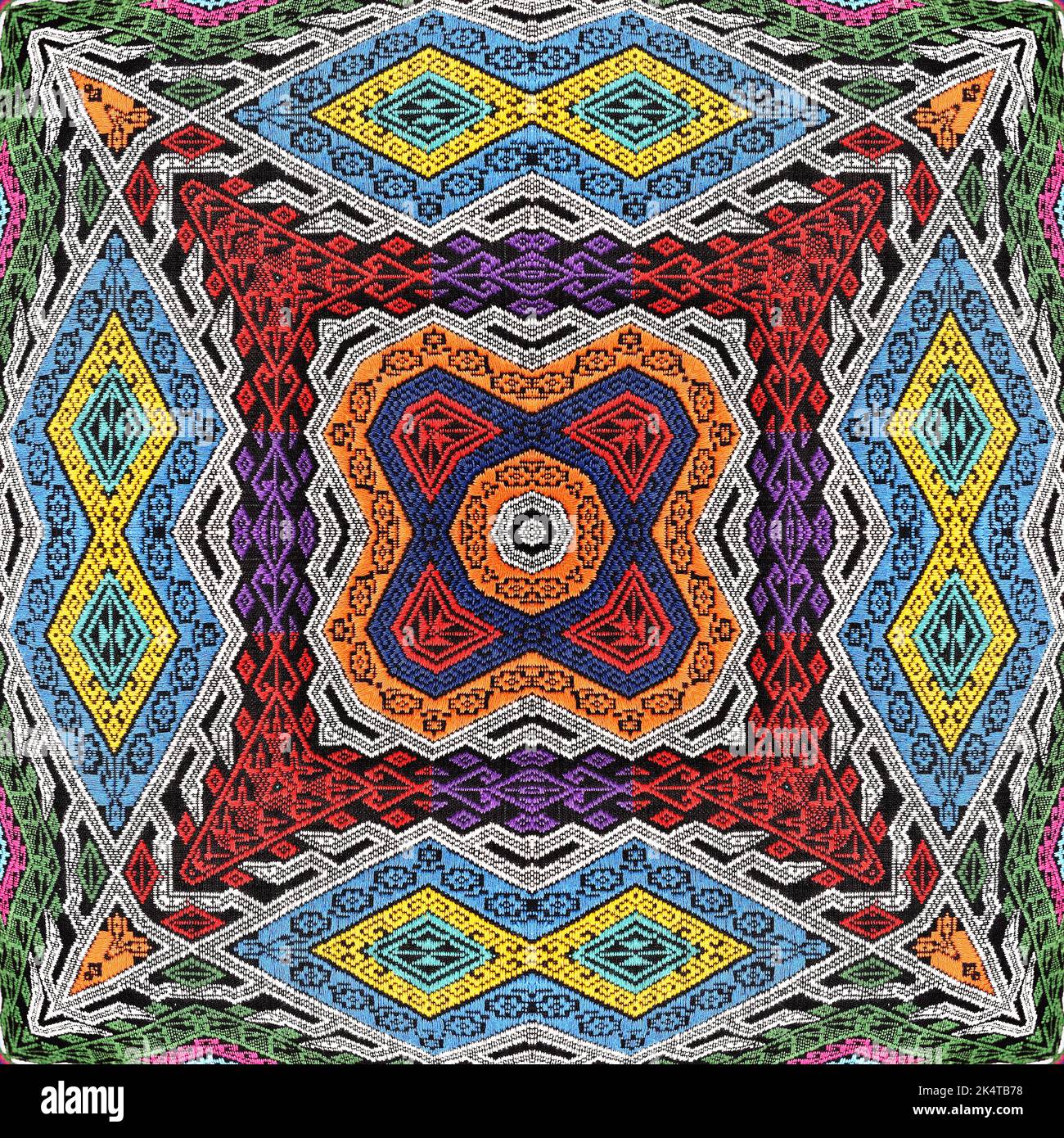 Colorful abstract kaleidoscope or endless pattern for background used ...