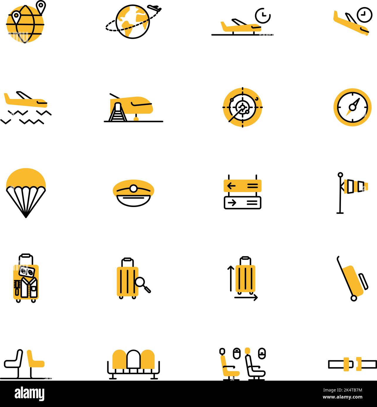 Flight reservations, illustration, vector on a white background Stock ...