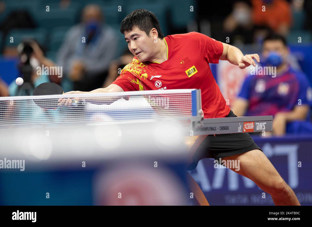 CHENGDU, CHINA - OCTOBER 4, 2022 - Liang Jingkun of the China competes ...