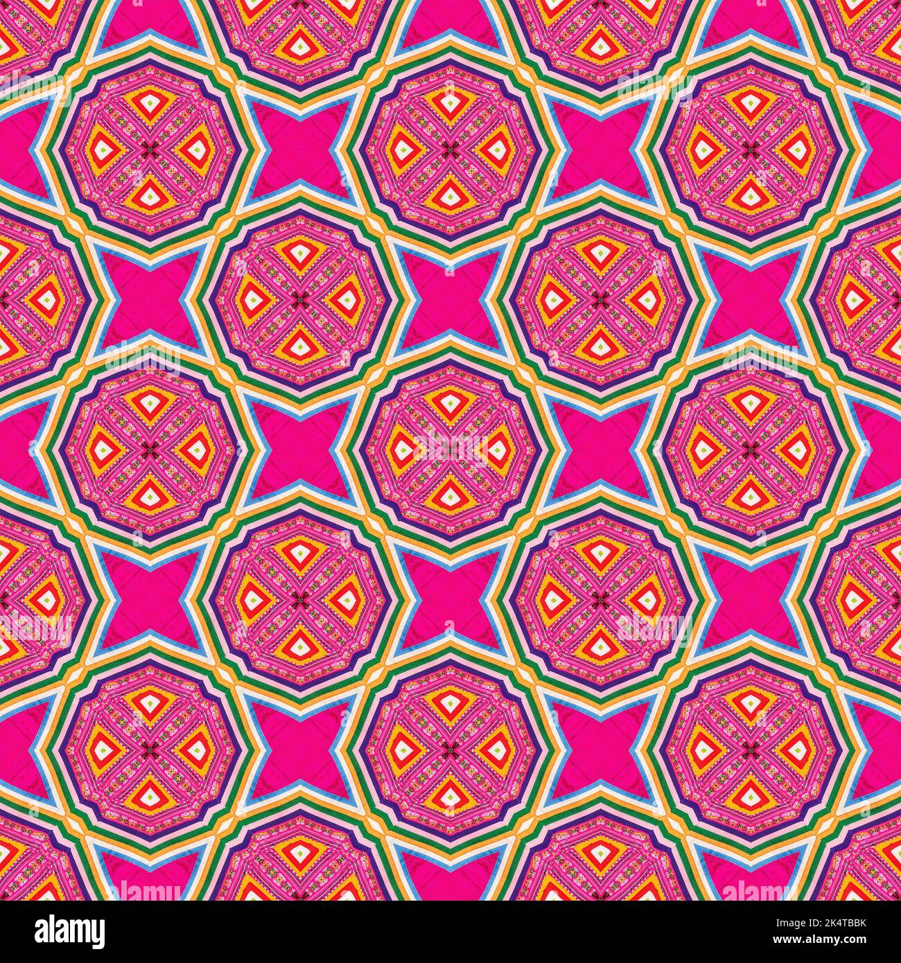 Colorful abstract kaleidoscope or endless pattern for background used ...