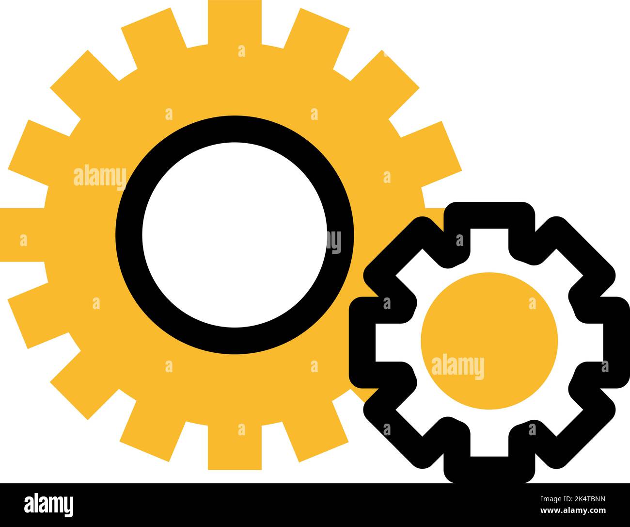 Settings icon, illustration, vector on a white background Stock Vector ...