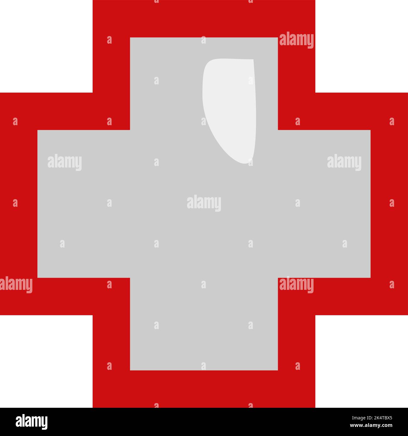 Medical cross, illustration, vector on a white background Stock Vector ...