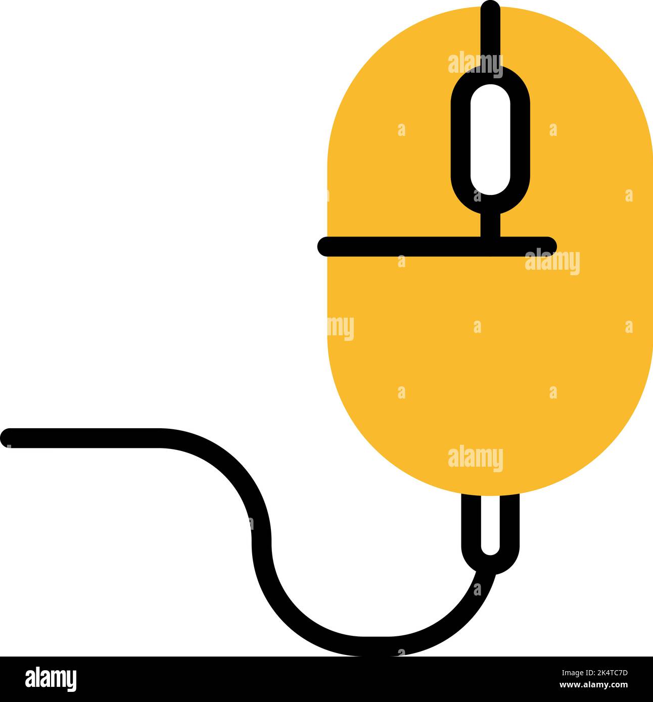 PC mouse, illustration, vector on a white background Stock Vector Image ...