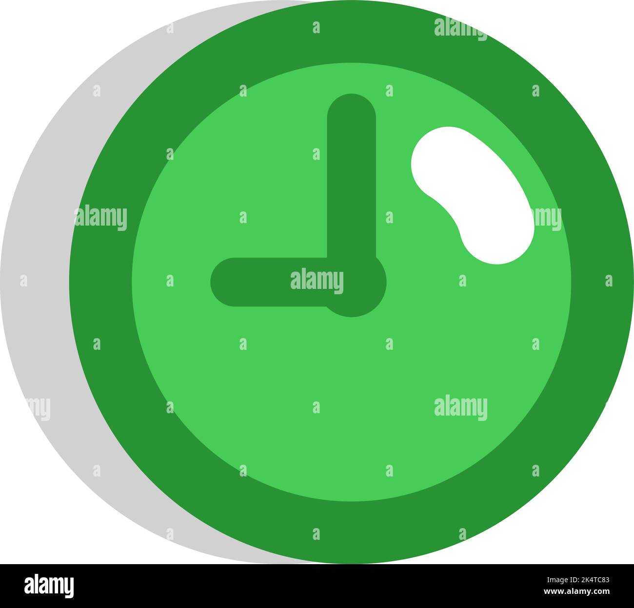 Hotel clock, illustration, vector on a white background Stock Vector ...