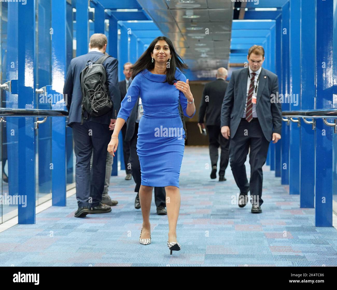 Home Secretary Suella Braverman seen during the Conservative Party ...