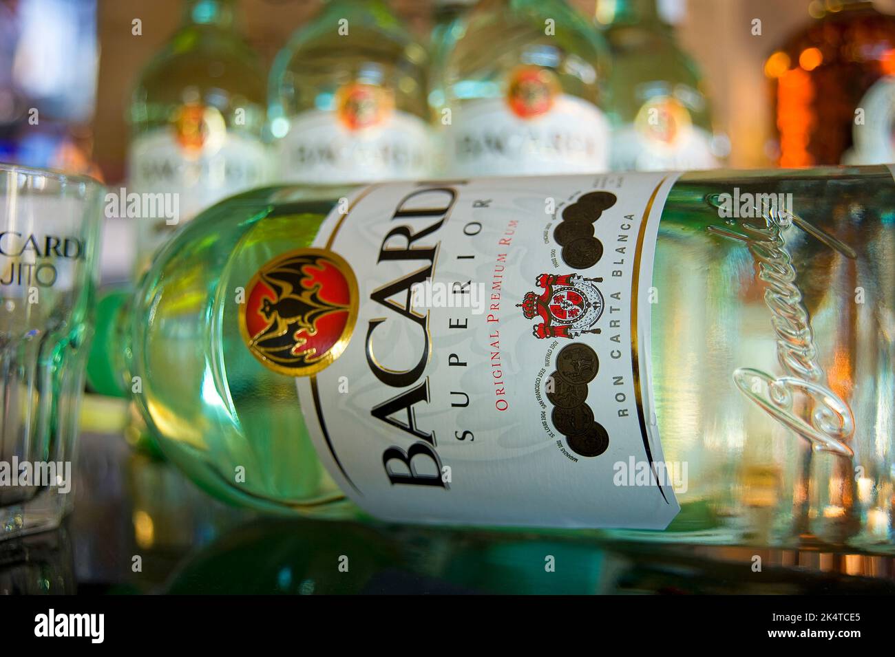 Bacardi rum bottle hi-res stock photography and images - Alamy